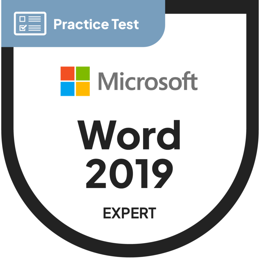 Microsoft Word 2019 Expert (MOS MO-101) | Practice Test